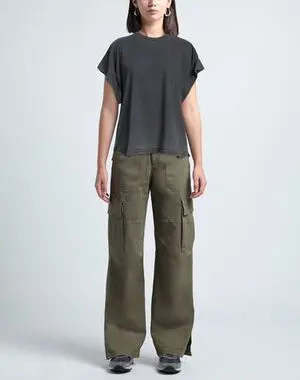 Crossley Cotton Jersey Crop Tee - Grey