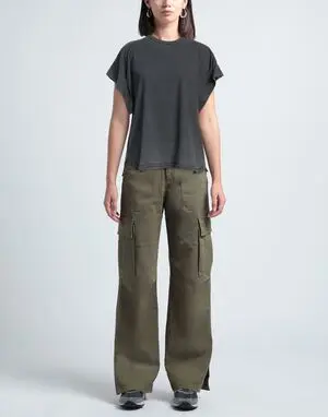 Crossley Cotton Jersey Crop Tee - Grey