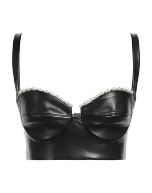 Elisabetta Franchi Coated Corset Top With Appliqués