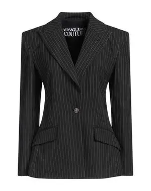 Versace Single-breasted Pinstriped Blazer