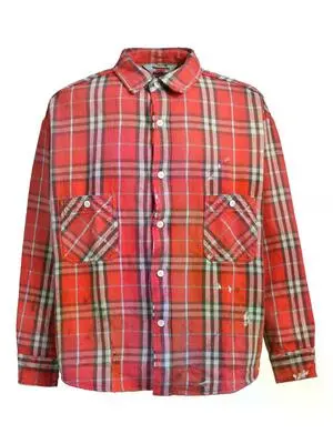 SAINT MXXXXXX Check-print Shirt