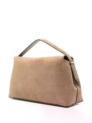 TOTEME T-lock Suede Tote Bag - Brown