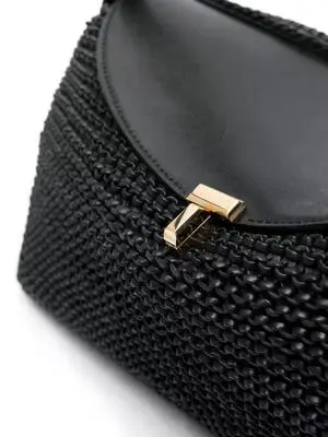TOTEME T-lock Woven Tote Bag - Black