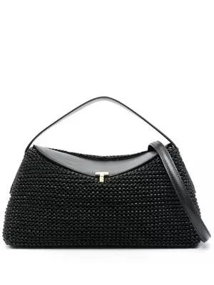 TOTEME T-lock Woven Tote Bag - Black