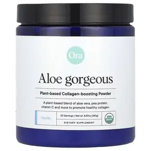 ORA ORGANIC Aloe Gorgeous: Vegan Collagen Booster Vanilla 240 Grams - One-color
