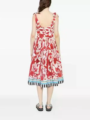 Stella Jean Printed Midi Dress