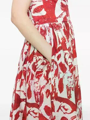 Stella Jean Printed Midi Dress