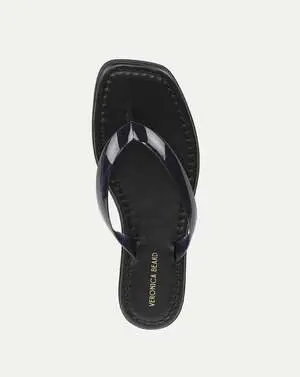 Veronica Beard Clea Jelly Flip-flop Sandal - Navy