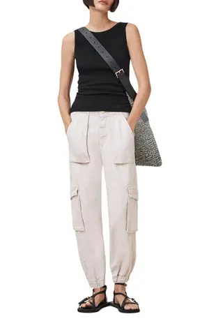 ALLSAINTS Katarina Stretch Cotton Tank Top - Black