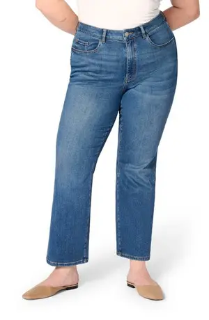 Warp + Weft Medium Wash Jeans For Women