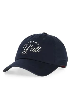 American Needle Texas Cotton Baseball Cap - Navy
