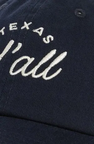 American Needle Texas Cotton Baseball Cap - Navy