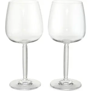 KAHLER Hammershøi Set Of 2 Red Wine Glasses - Clear