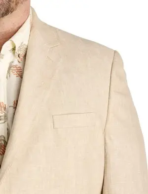 TALLIA Big & Tall Linen Suit Jacket