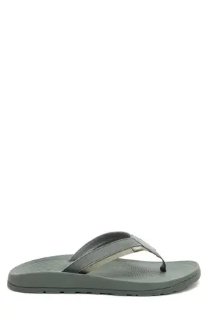 CHACO Lowdown Leather Flip Flop - Alloy