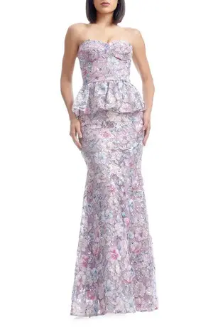 Dress The Population Peplum Evening Dresses