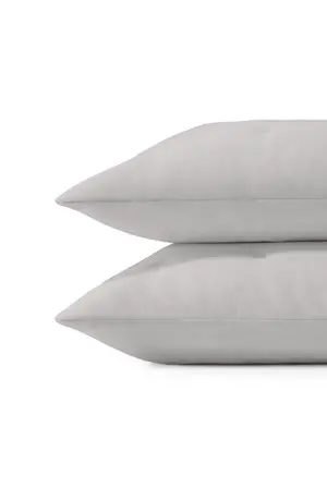 Cozy Earth Set Of 2 Wrinkle Resistant Pillowcases - Light Grey