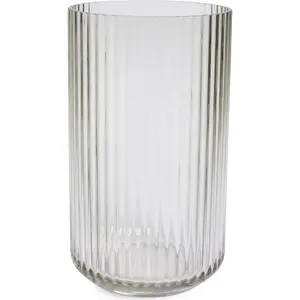 LYNGBY PORCELAEN 10-inch Fluted Vase - Smoke