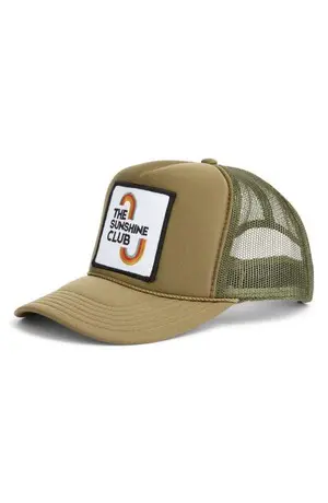 FRIDAY FEELIN’ The Sunshine Club Trucker Hat - Olive