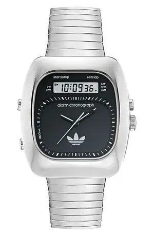 Adidas Ao Style Chronograph Bracelet Watch - Silver