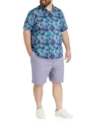 SYNRGY BY DXL Big & Tall Leaf Print Sport Shirt - Multi