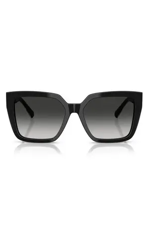 Tiffany & Co. 55mm Gradient Square Sunglasses - Black /grey Gradient