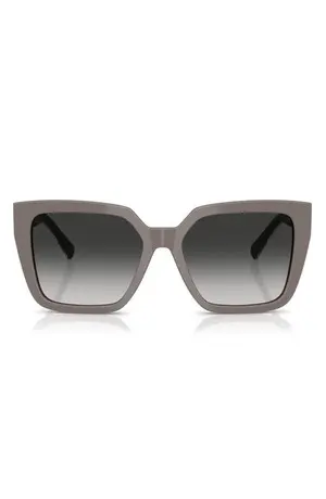 Tiffany & Co. 55mm Gradient Square Sunglasses - Chocolate Truffle / Grey
