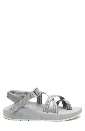 CHACO Cushz Toe Loop Sandal - Frond Cement Gray