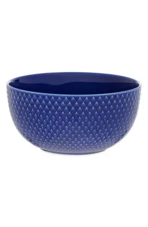 LYNGBY PORCELAEN Rhombe Color Bowl - Dark Blue