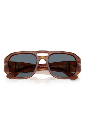 Persol 56mm Pilot Sunglasses