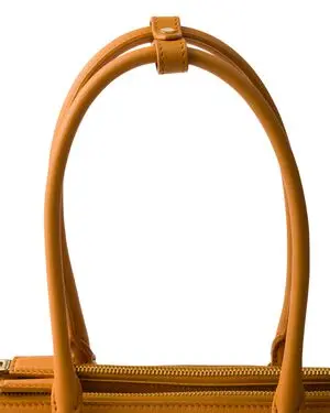 Prada Galleria Medium Leather Bag - Orange