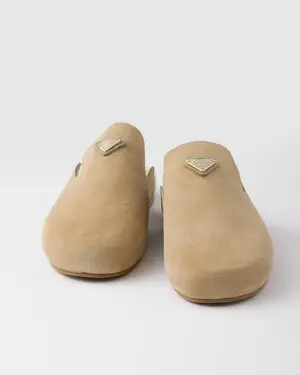 Prada Suede Mules