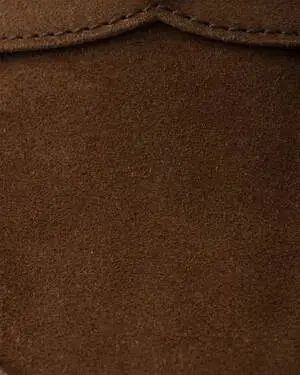 Prada Suede Flatform Mules - Brown