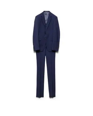 Prada Single Breasted Wool And Mohair Suit