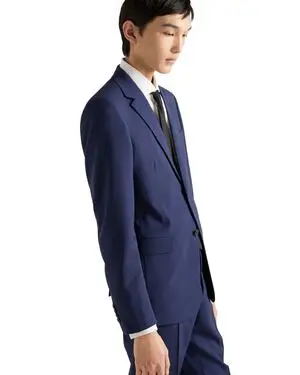 Prada Single Breasted Wool And Mohair Suit