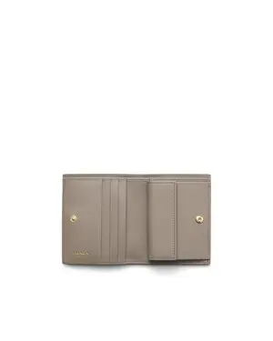 Prada Small Leather Wallet - Grey