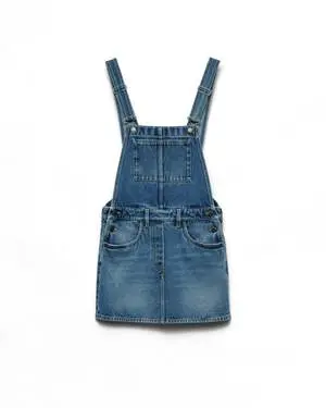 Prada Denim Bib Overall Mini-dress - Blue
