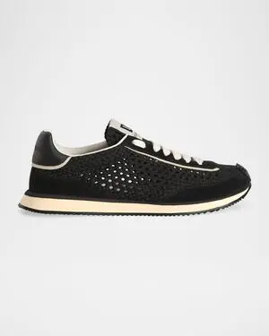 Dolce & Gabbana Dg Woven Runner Sneakers - Nero/nero