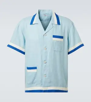 BODE Seedling Stripe Linen Shirt