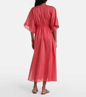 ERES Voilier Cotton Voile Kaftan - Red