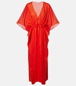 ERES Voilier Cotton Voile Kaftan - Red