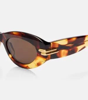 Bottega Veneta Mitre Oval Sunglasses