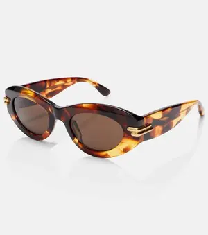 Bottega Veneta Mitre Oval Sunglasses