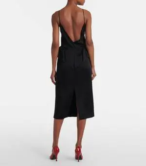 Stella McCartney Open-back Peplum Midi Dress