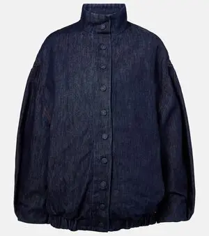 Dries Van Noten Oversized Denim Jacket - Blue