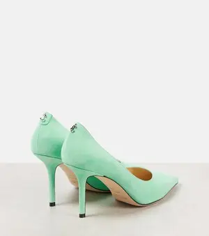 JIMMY CHOO Love 85 Suede Pumps - Green