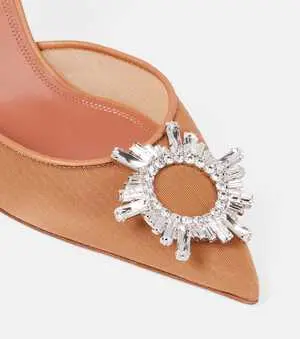 Amina Muaddi Begum 95 Mesh Slingback Pumps