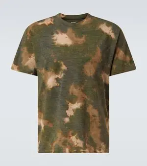 Satisfy Batik Camouflage Wool-blend Jersey T-shirt