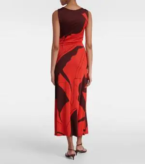 Johanna Ortiz Printed Jersey Maxi Dress