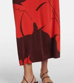 Johanna Ortiz Printed Jersey Maxi Dress
